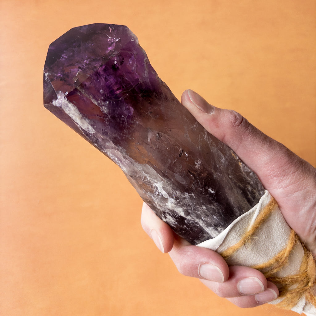 XL Dragon's Tooth Amethyst Raw Root Crystal Point Gemstone "A" – Copia Cove