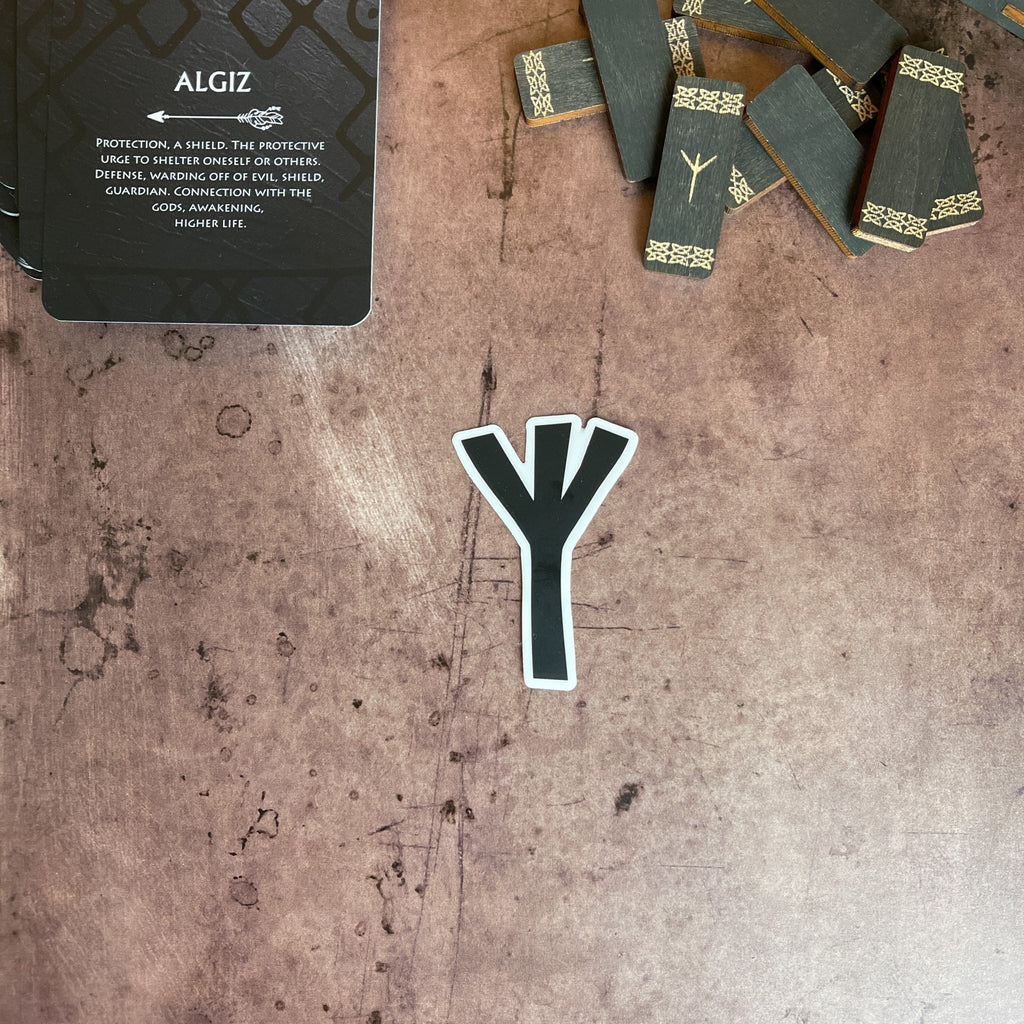 ALGIZ Rune Sticker Elder Futhark for Elk – Copia Cove